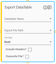 Export DataTable