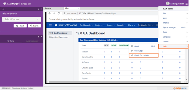 Apply Patch to Engage