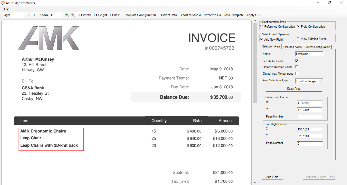 Step-By-Step Guide to Use PDF Template Creator to Extract Tabular Data From the PDF