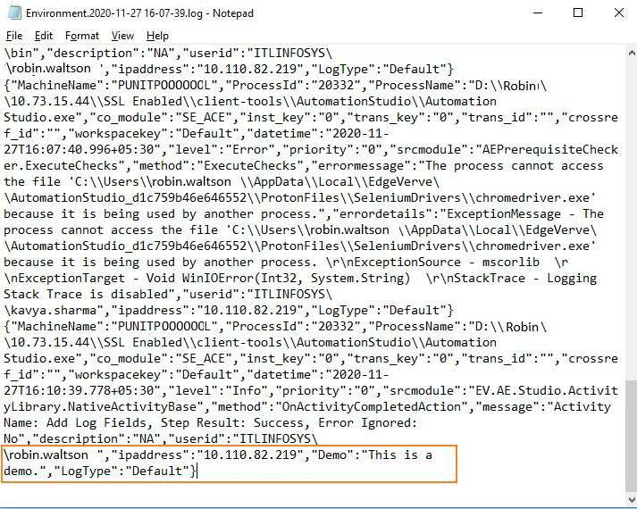 Step-By-Step Guide to Use Add Log Fields to Add Data to the Log File