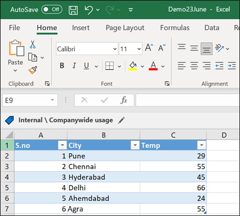 Step-By-Step Guide to Use Excel 365 Activity to Create Blank Table ...