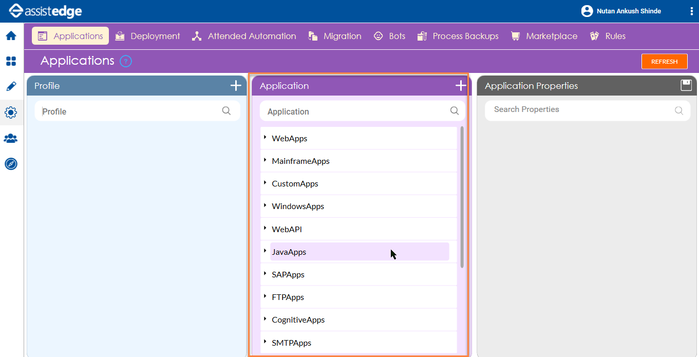 Application Summary Dashboard
