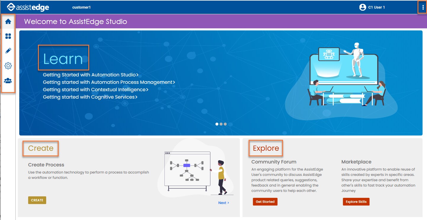 Welcome Screen