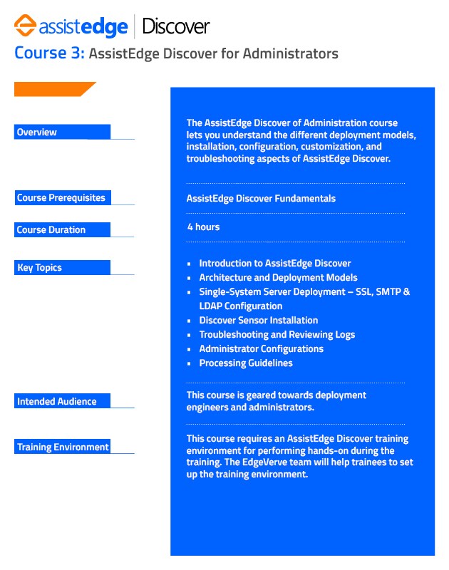 AssistEdge Discover Courses